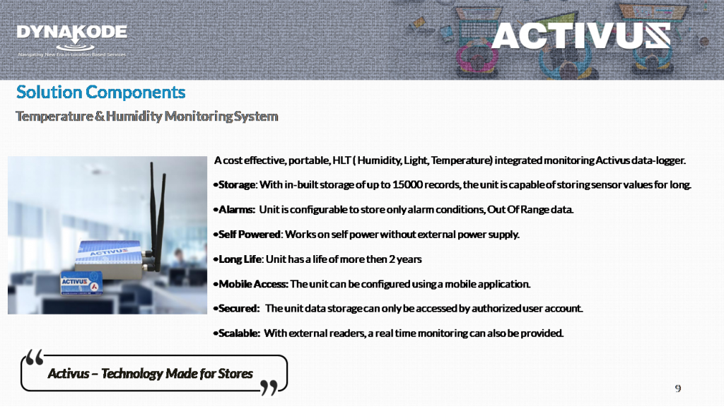 IoT enabled Activus Trolley Tracking - Dynakode Technology P Limited